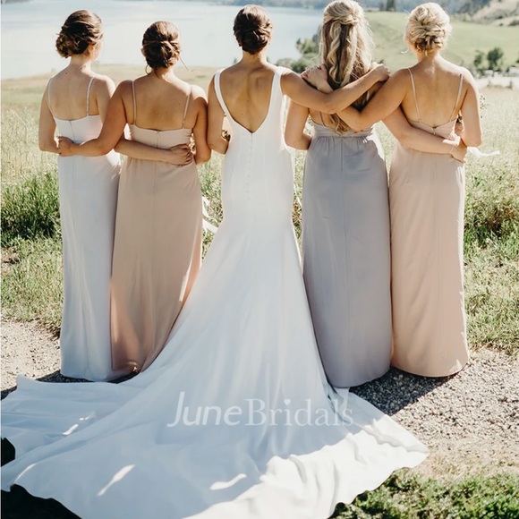 june bridal | Dresses | Mermaid Stunning Sleeveless Vneck Bridal Gown ...